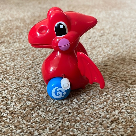 Toys | Red Plastic Dragon Rolling Toy | Poshmark